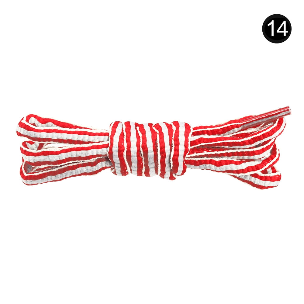2 Pair Half Round Wave Shoe Laces for Sneakers, 14 Colors Shoelaces for ...