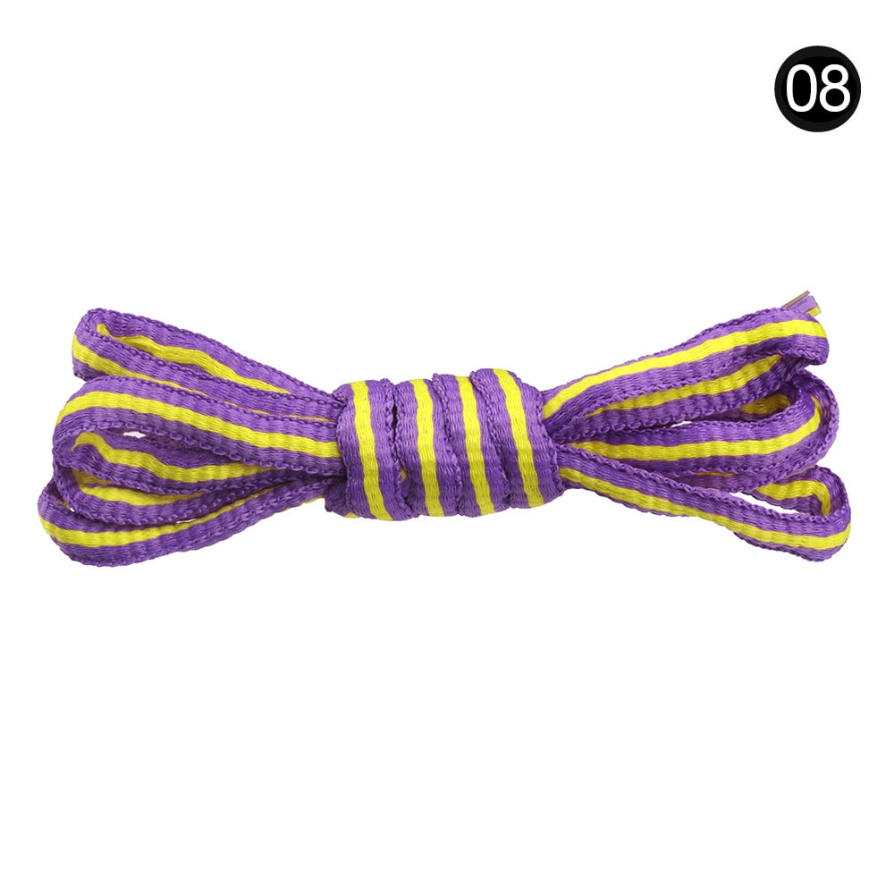 2 Pair Half Round Wave Shoe Laces for Sneakers, 14 Colors Shoelaces for ...