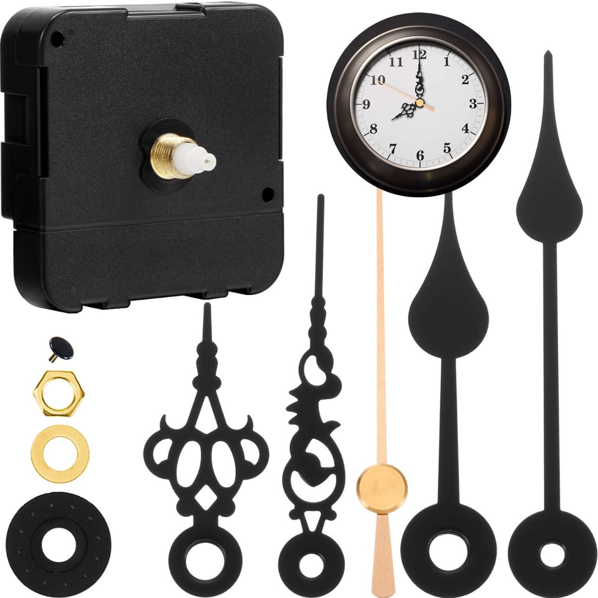 2 Pair Hands Quartz Clock Movement DIY Wall Clock Movement Mechanism ...