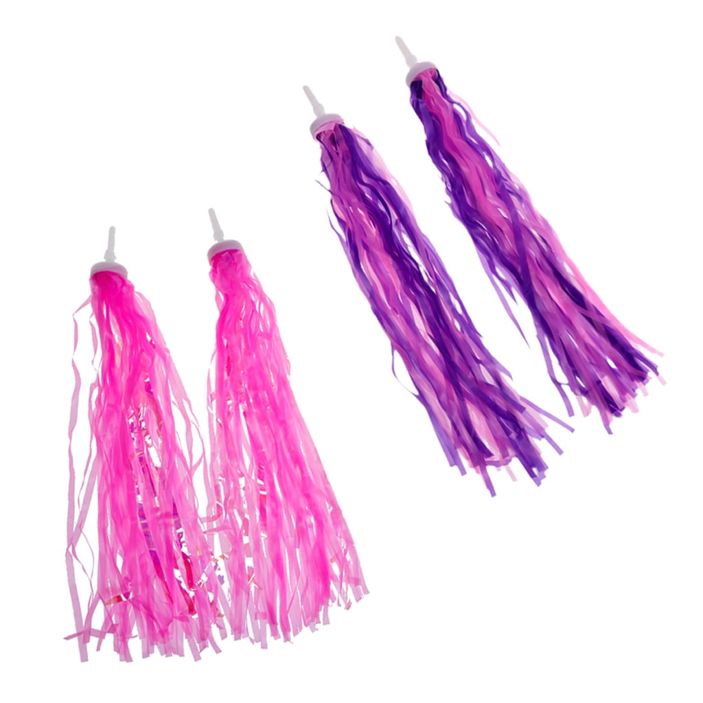 2 Pair Kids Handlebar Streamers Girls Childrens BMX - Walmart.com