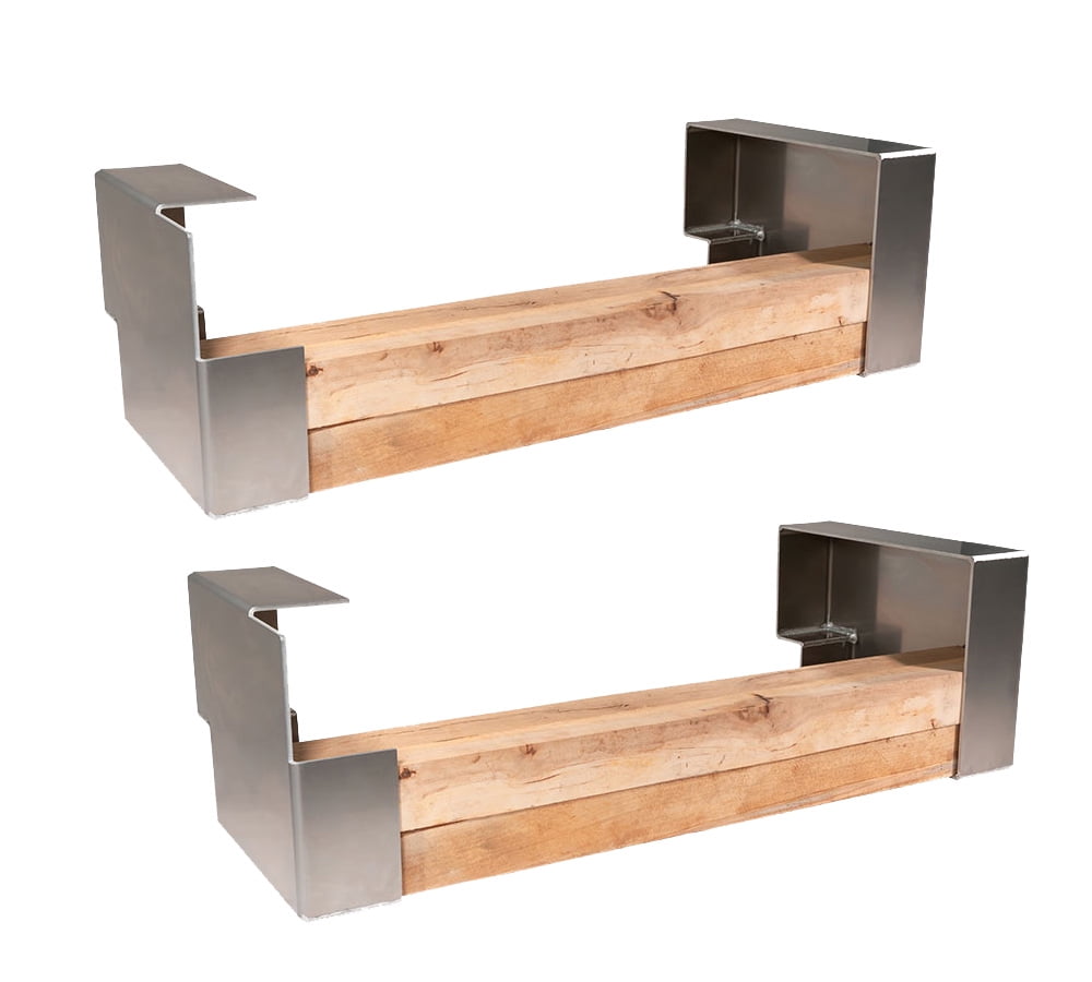 2 Pair Lightweight Aluminum Dunnage Racks for Flatbed Trailers - 20" x ...