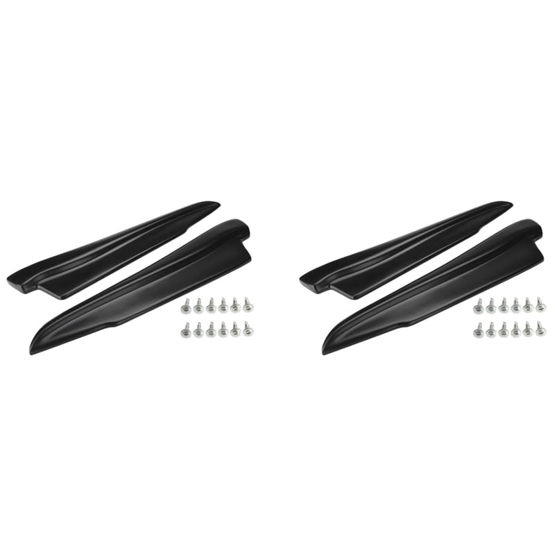 2 Pair Matte Black Rear Bumper Aprons Valance Lip for - E90 E91 E92 E93 ...