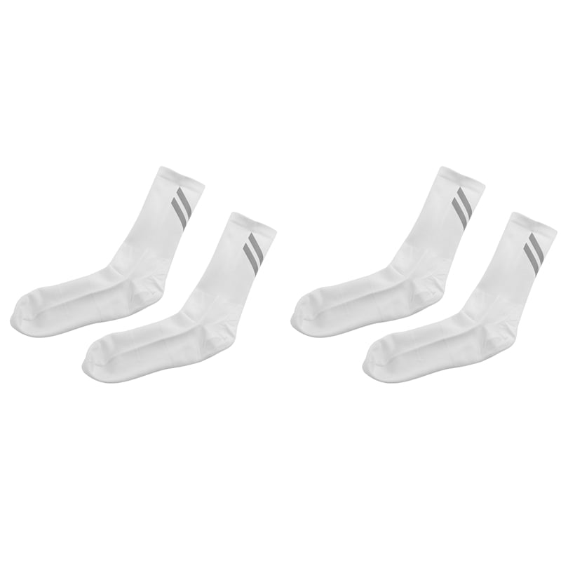 2 Pair Men Women High Reflective Cycling Socks Night Safety ...