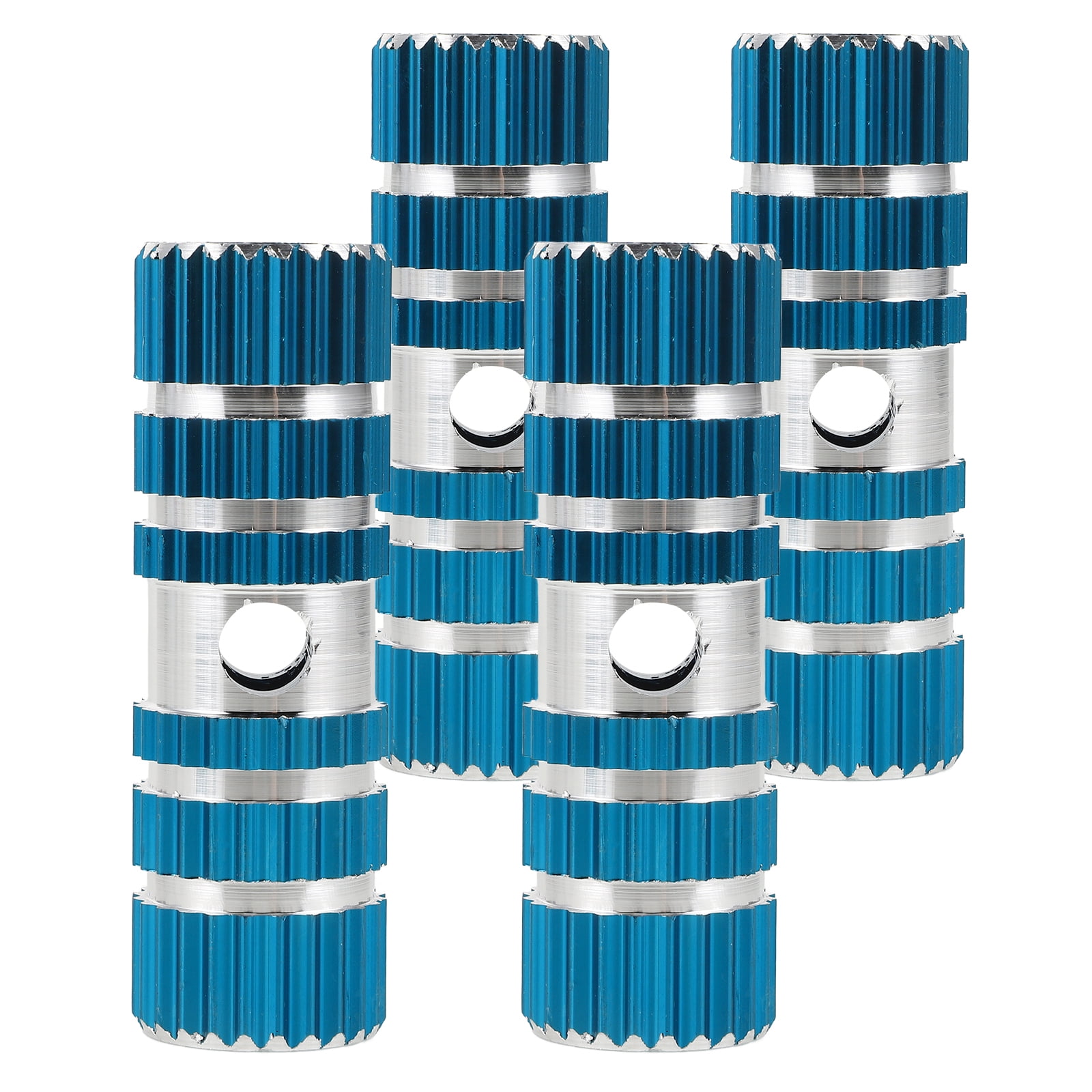 2 Pair Minibike Mountain Pegs Bicycle Foot Handlebar Grips Blue ...