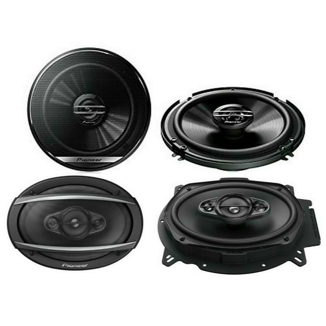 2 Pair Pioneer TS-A6960F 450W 6"x9" Speakers + TS-G1620F 6.5" 300W Speakers - Walmart.com