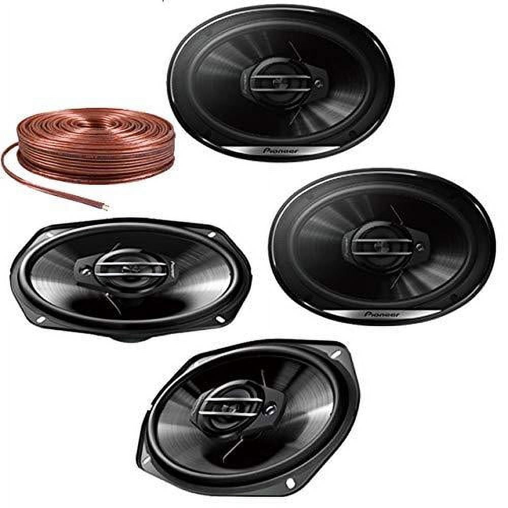 2 Pair Pioneer TS-G6930F 6"x9" 800 Watts 3-Way Coaxial Car Speakers and ...