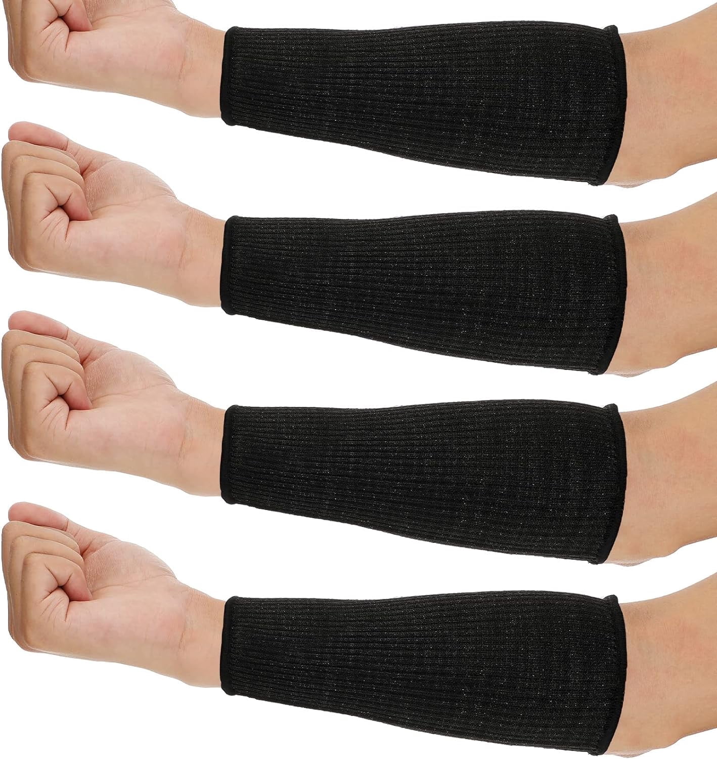 2 Pair Protective Arm Sleeves for Thin Skin Anti-Cut Burn Resistant ...