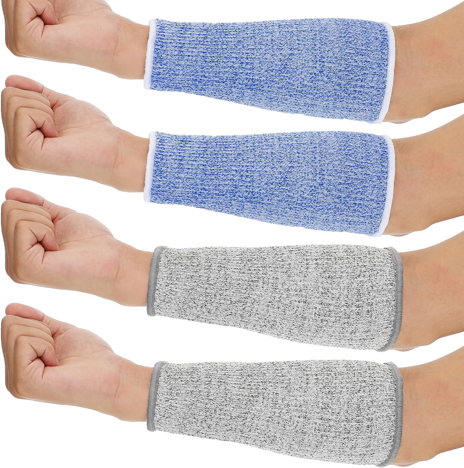 2 Pair Protective Arm Sleeves for Thin Skin Anti-Cut Burn Resistant ...