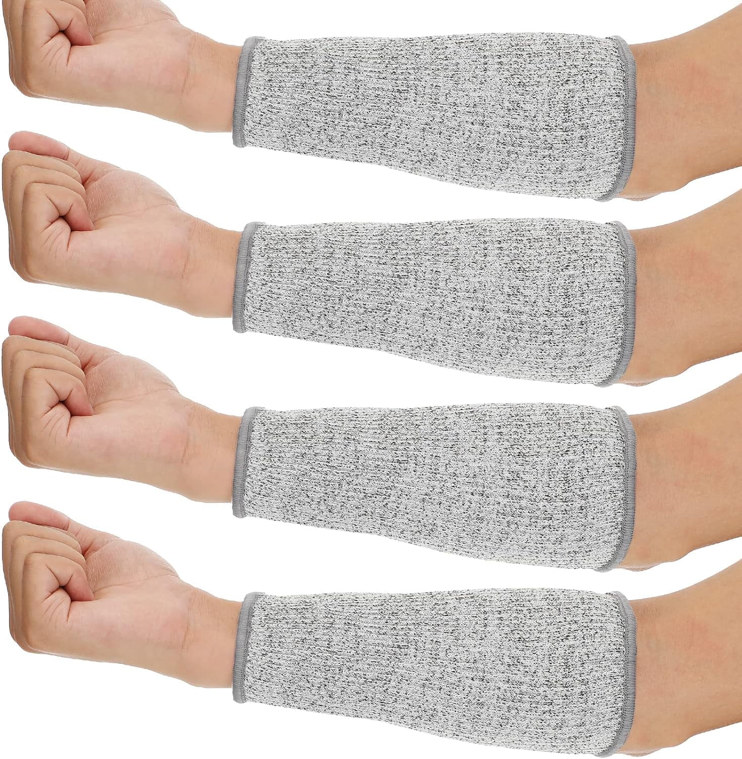 2 Pair Protective Arm Sleeves for Thin Skin Anti-Cut Burn Resistant ...