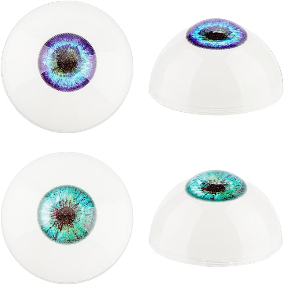 2 Pair Realistic Eyes Big Eyeballs Human Eyes Large Acrylic Eyeballs ...