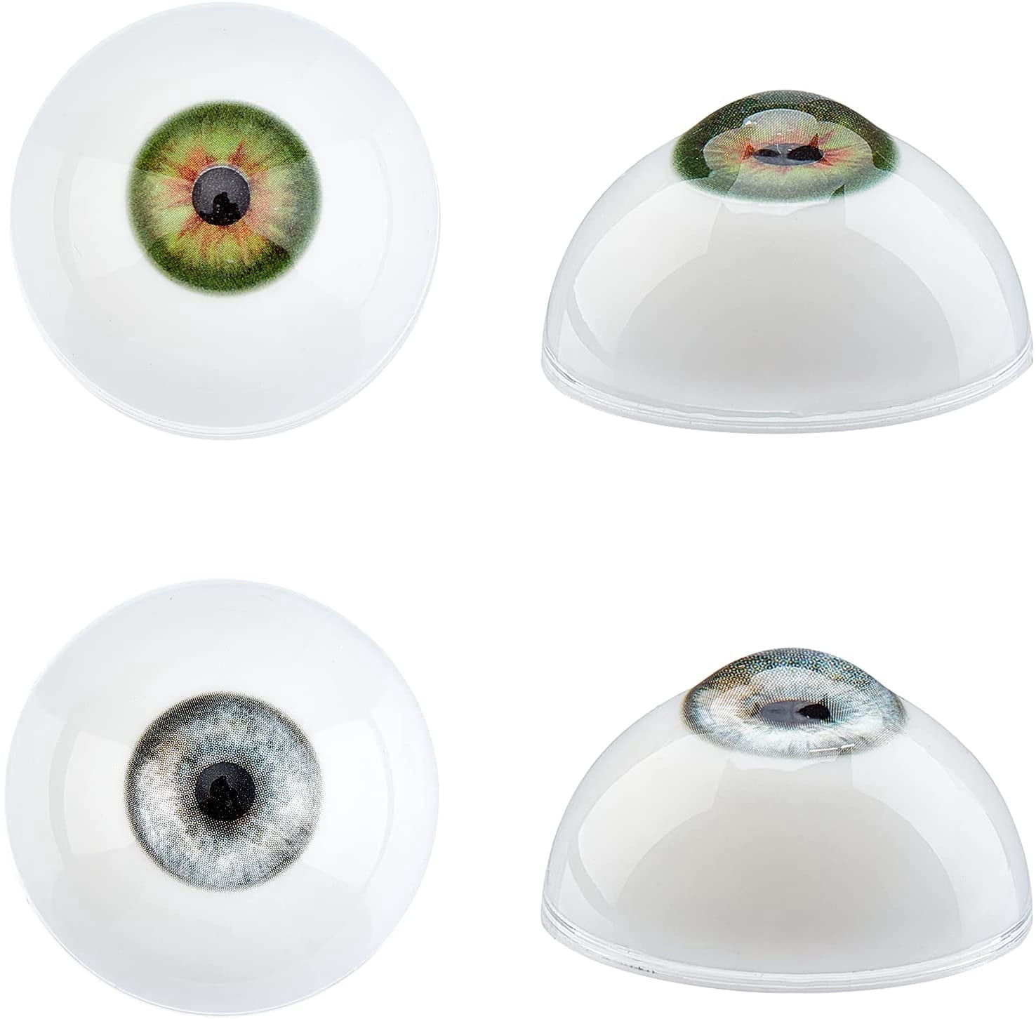 2 Pair Realistic Eyes Big Eyeballs Human Eyes Large Acrylic Eyeballs ...