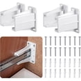 2 Pair Rear Drawer Mounting Bracket Compatible with 1284-3 Replacement ...