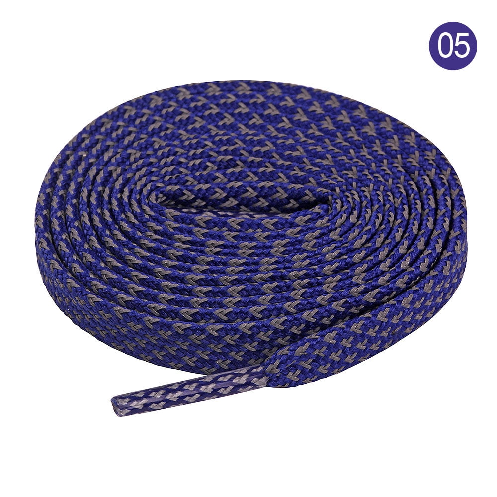 2 Pair Reflective Shoelace Flat Safety Laces for Sneakers, 8 Colors ...