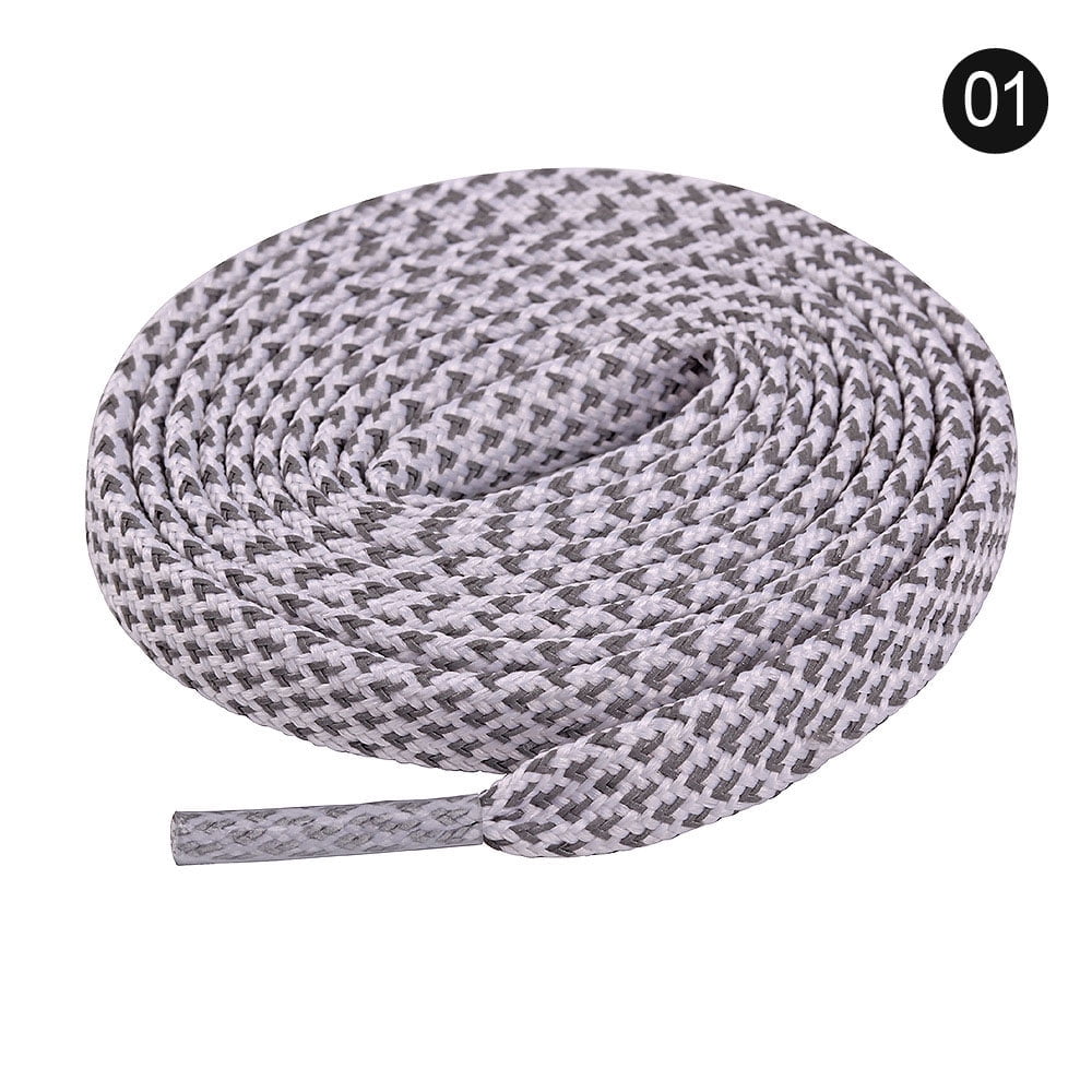 2 Pair Reflective Shoelace Flat Safety Laces for Sneakers, 8 Colors ...