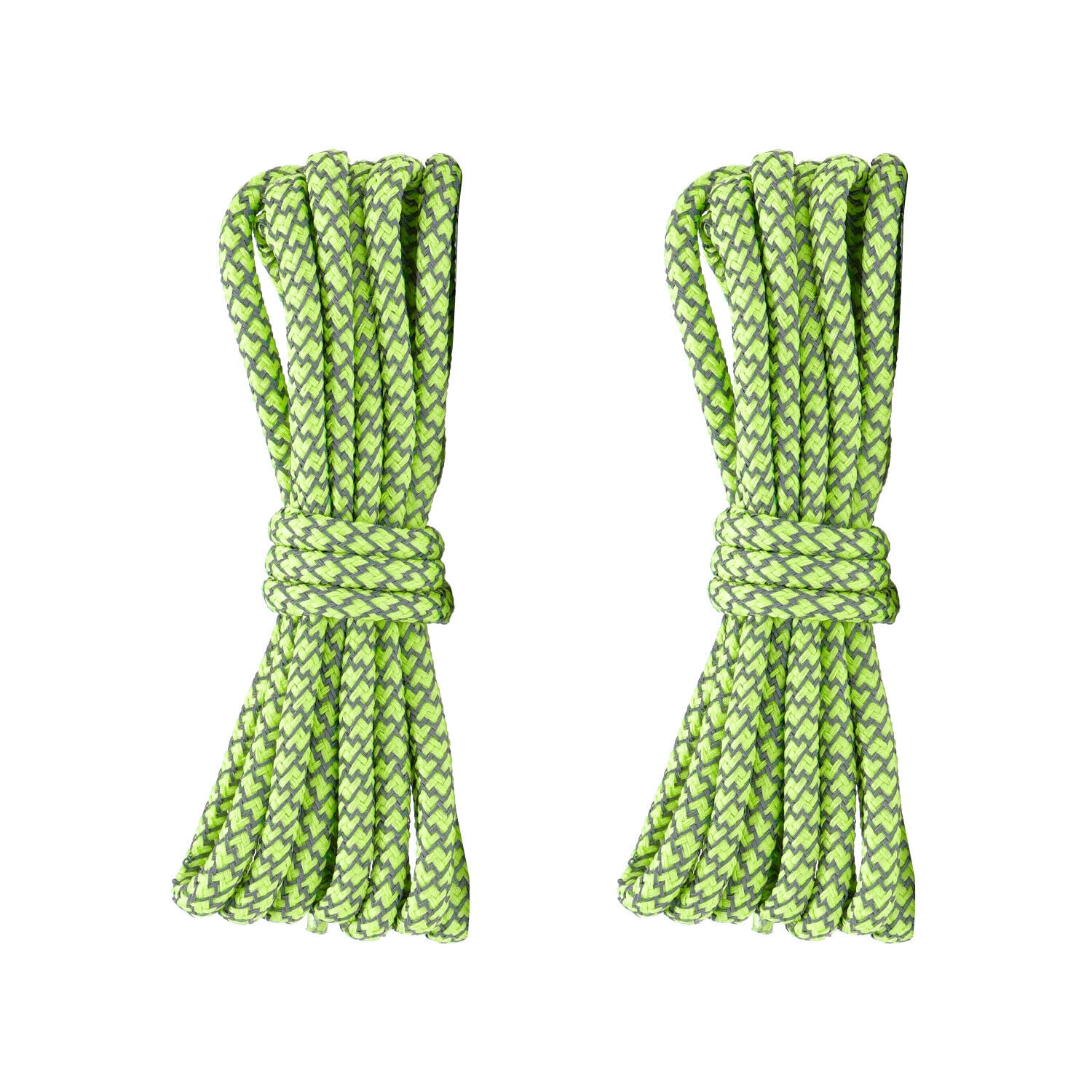 2 Pair Round Reflective Rope Shoelaces Replacement Boot laces for ...