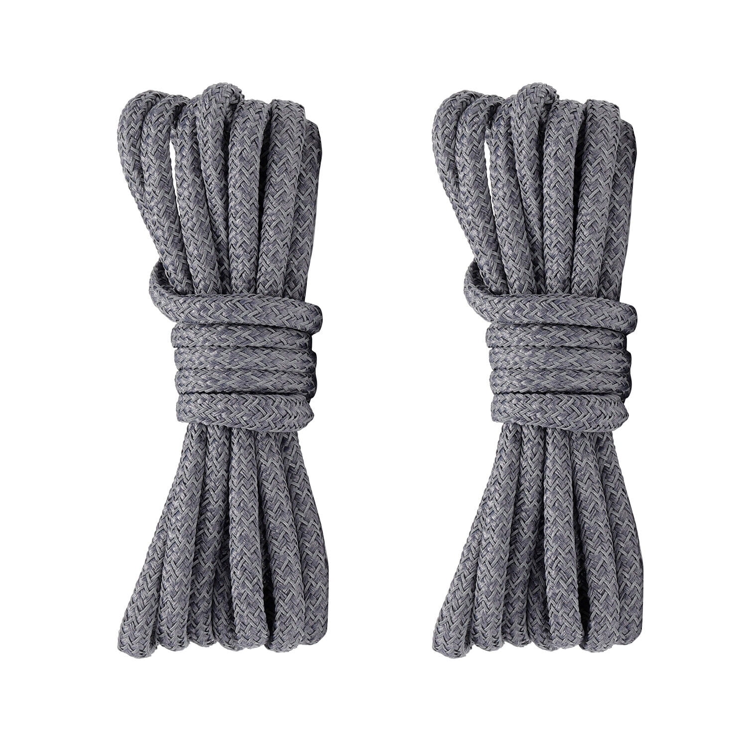 2 Pair Round Reflective Rope Shoelaces Replacement Boot laces for ...