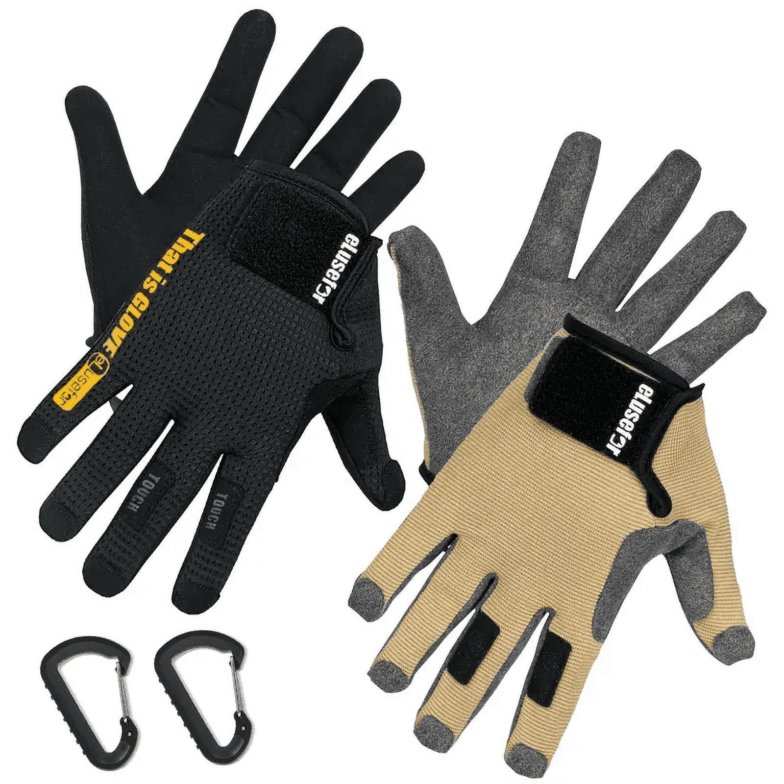 2 Pair Sets Work Safety Gloves, Lightweight Dexterity Mechanic Working ...