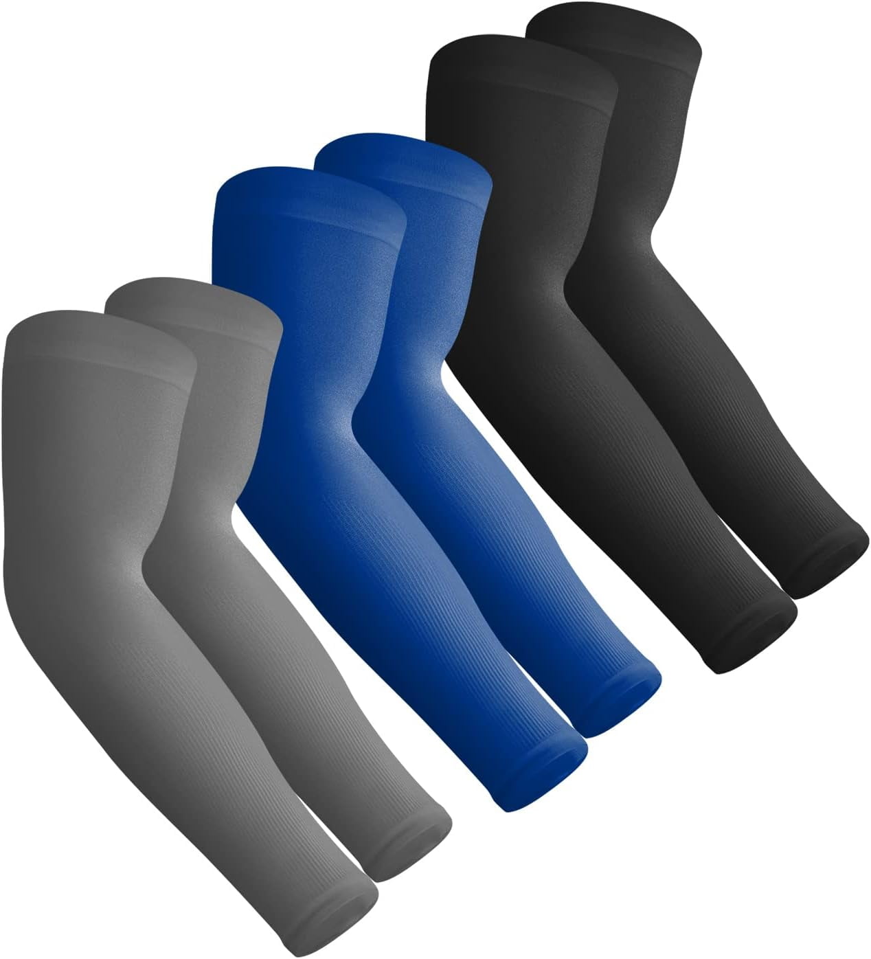 2 Pair Sun Protection Cooling Arm Sleeves Compression - Tattoo Cover up ...