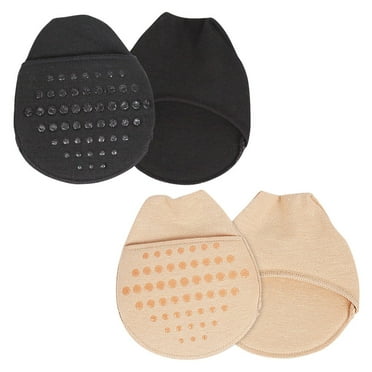 TeeHee Women's Comfy Seamless Toe Topper Liner Socks 5-Pack with Non ...