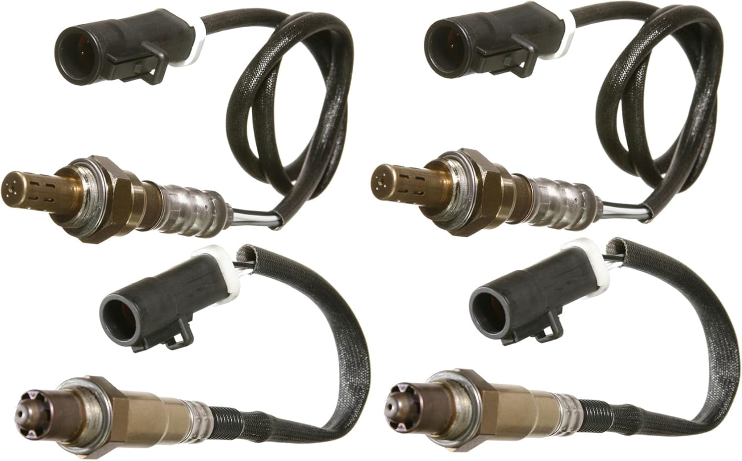 2 Pair Upstream and Downstream Oxygen Sensors Compatible with Ford E ...