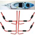 2 Pair Wall Mount Kayak Storage Rack Surfboard Steel Ladder Canoe ...