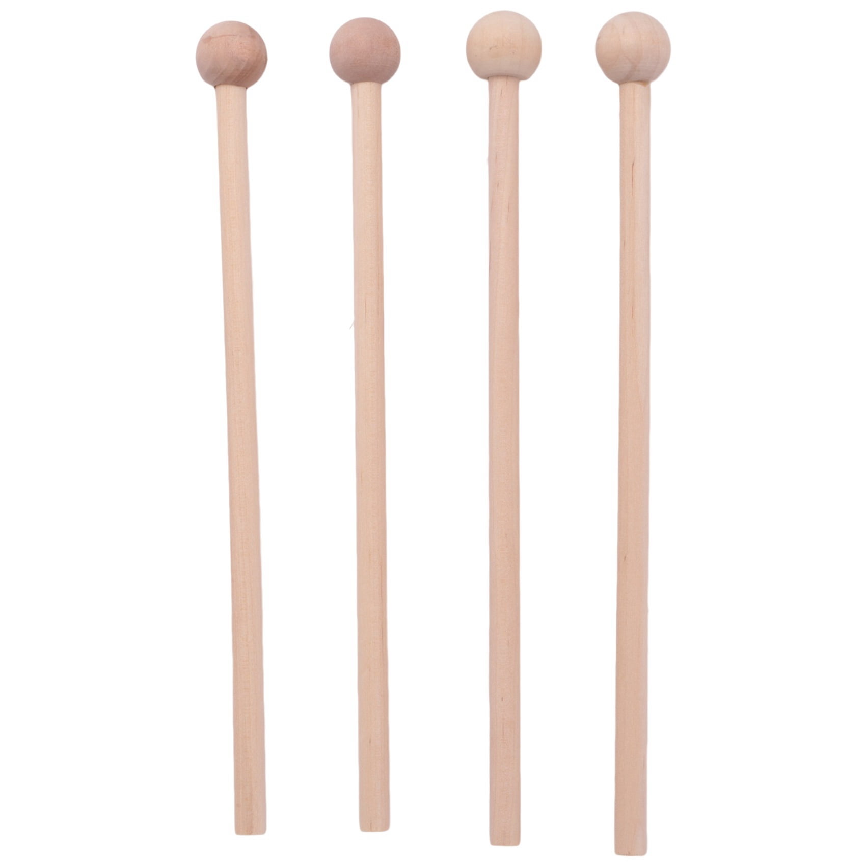 2 Pair Wood Mallets Percussion Sticks for Energy Chime, Xylophone ...