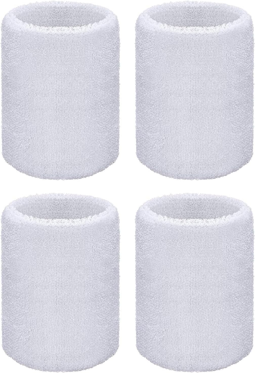 2 Pair Wrist Sweatbands Sports Wristbands for Men & Women, Sweat ...