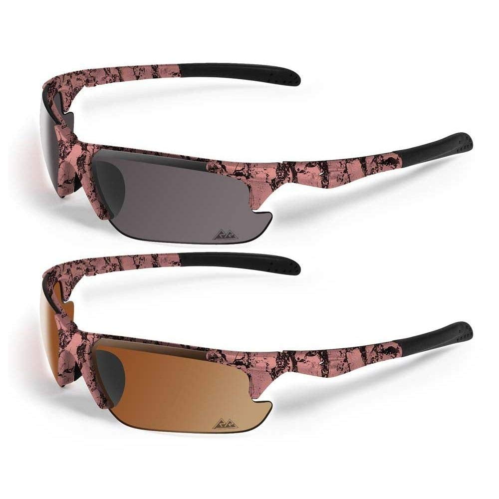 2 Pair of Maxx Sunglasses Storm Golf Sport Motorcycle Riding Pink Camo ...