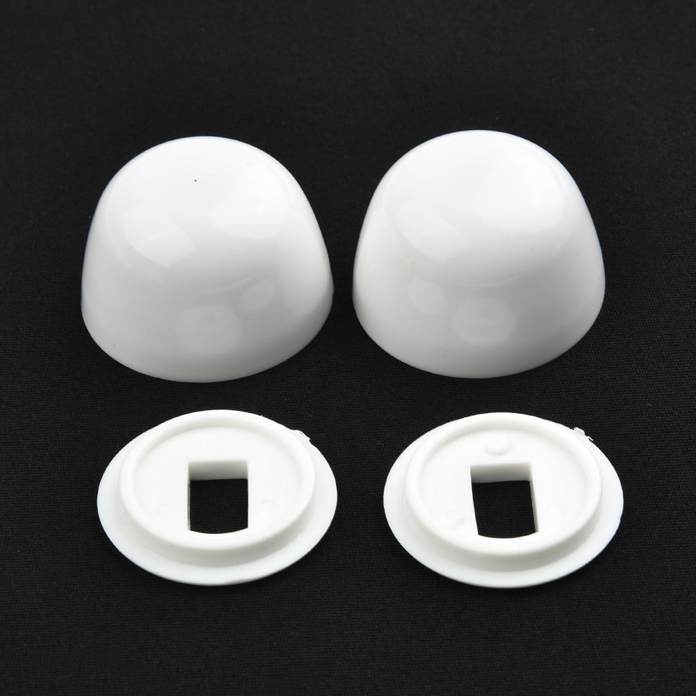 UHUSE 2 Pair of Plastic Stinkpot Bolt Cover Toilet Anchor Screw Cap for ...