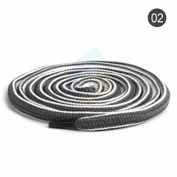 2 Pairs 1/4" Oval Athletic Shoelaces 9 Colors Half Round Shoe Laces ...