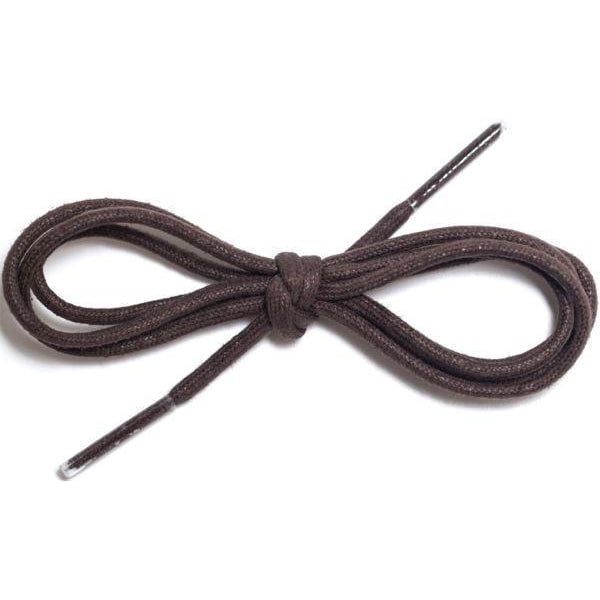 2 Pairs 1/8" Round Waxed Cotton Shoelaces, Dress Shoes and Boots (Brown ...