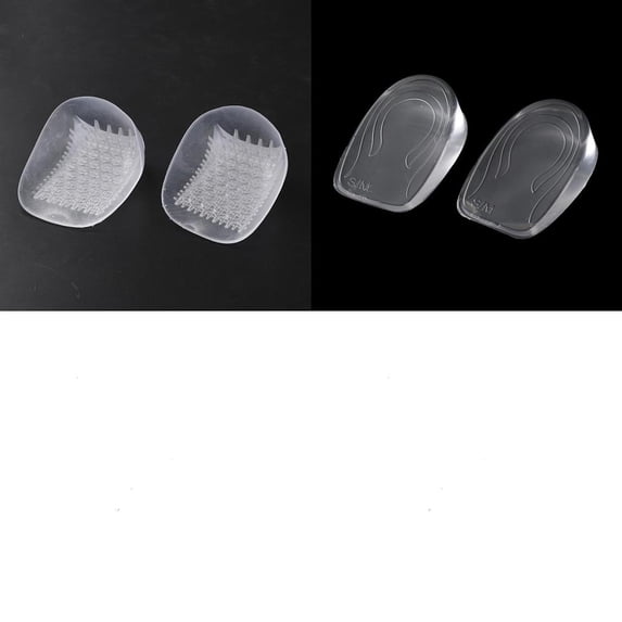 2 Pairs 2 Styles SEBS Plastic U Shape Heel Pad for Shoes Clear 85 ...