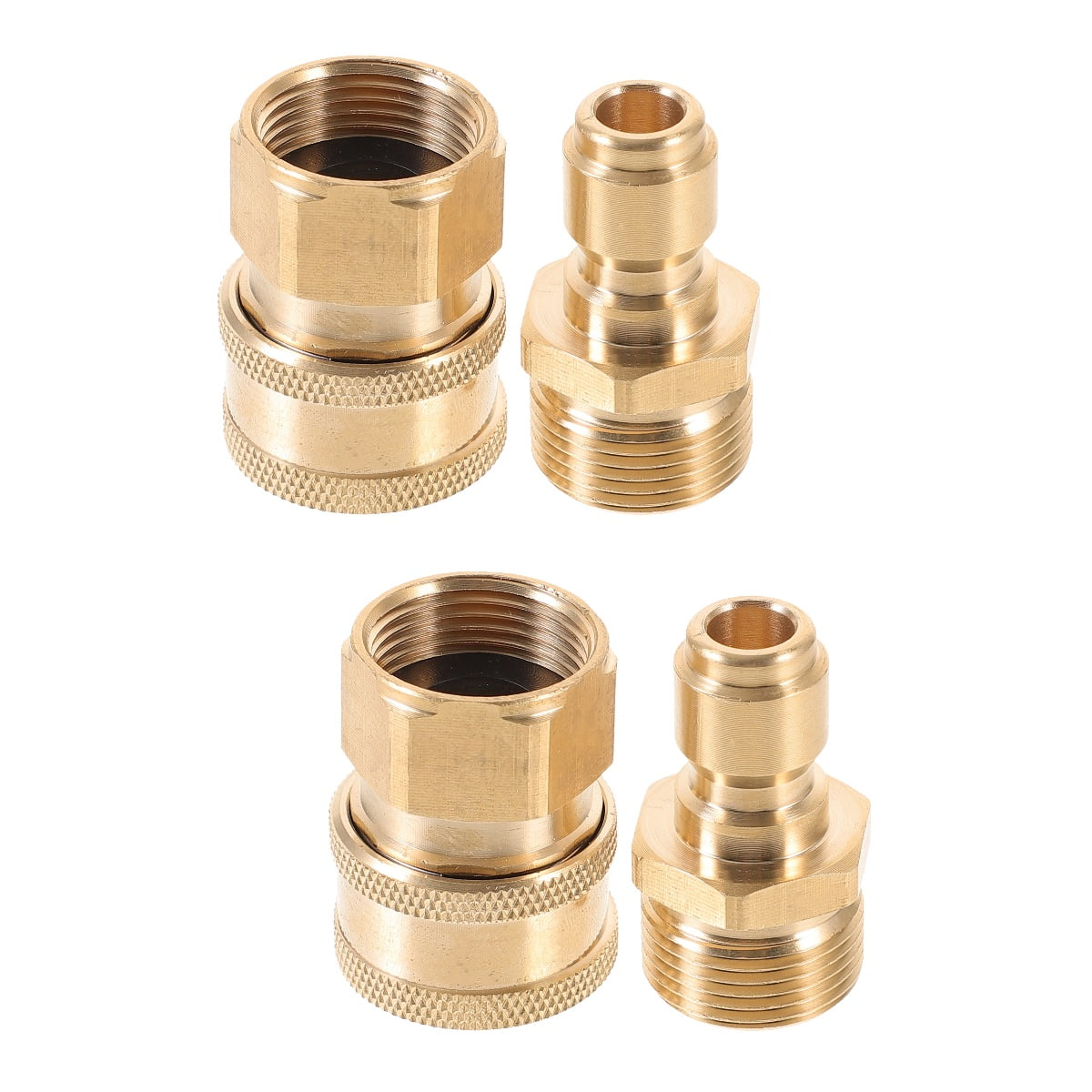 2 Pairs 22mm Water Pipe Quick Connector High Pressure Washer Adapter ...