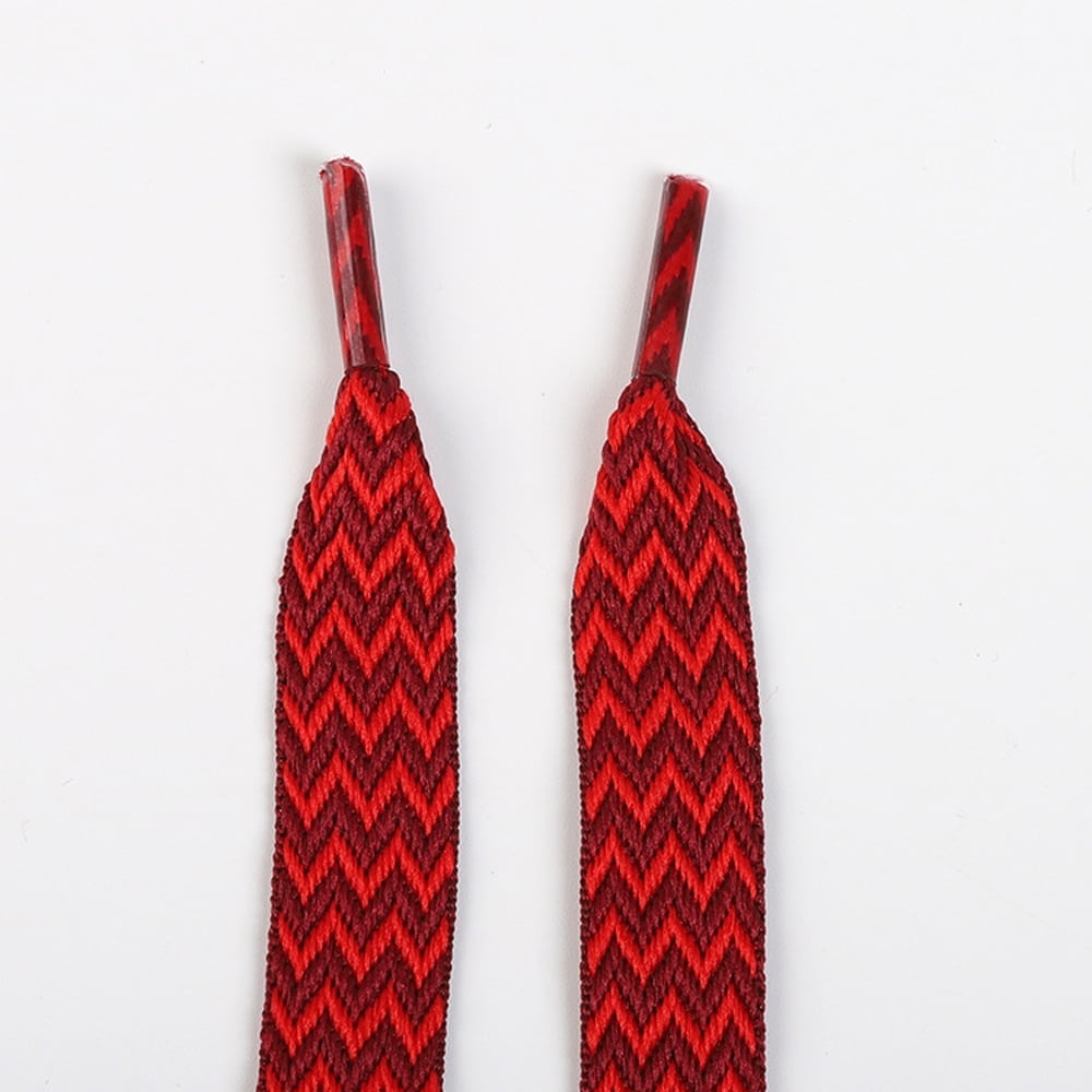 2 Pairs 3/5" Fat Thick Shoe Laces for Sneakers, Flat Wide Athletic ...