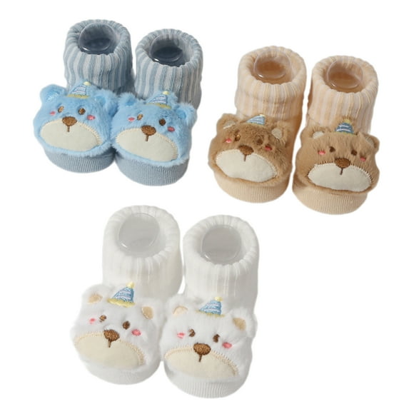 2 Pairs/3 Pairs Socks with Cartoon Pattern Baby Ankle Socks Breathable ...