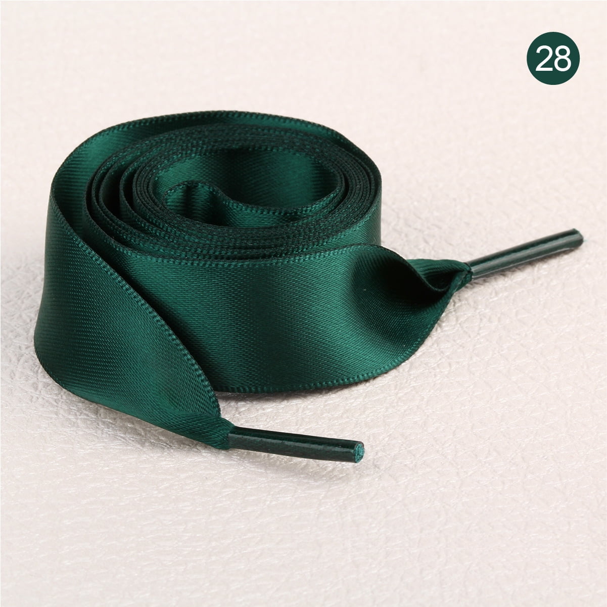 2 Pairs 47" Flat Satin Ribbon Shoelaces Silk Shoestring Wide Shoe Laces ...