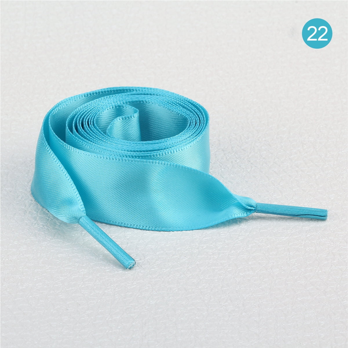 2 Pairs 47" Flat Satin Ribbon Shoelaces Silk Shoestring Wide Shoe Laces ...