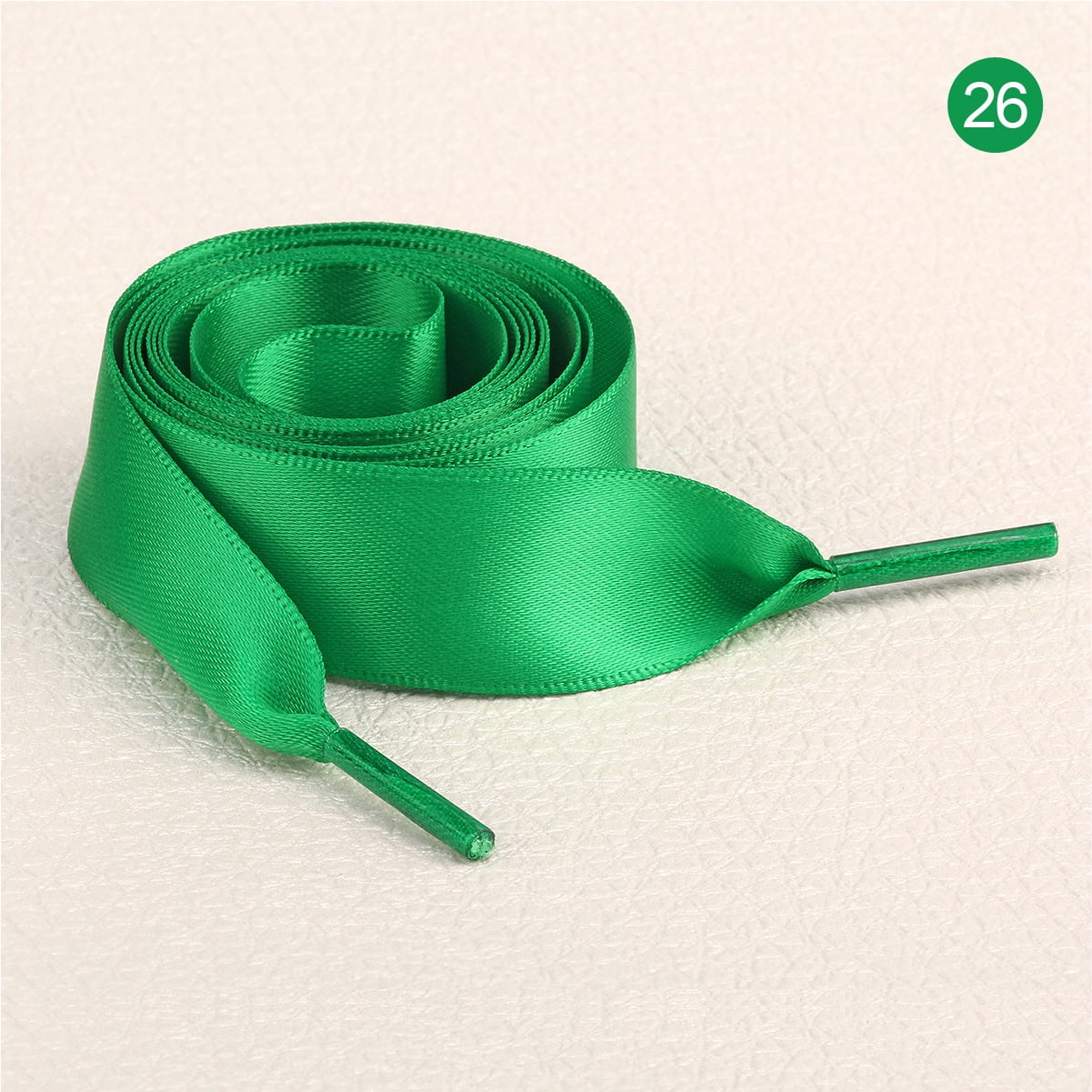 2 Pairs 47" Flat Satin Ribbon Shoelaces Silk Shoestring Wide Shoe Laces ...