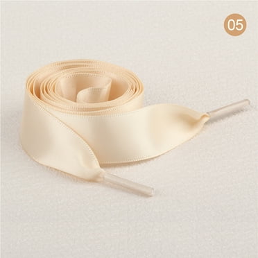 Allegra K Women's 2 Pairs Flat Ribbon Sneaker Canvas Shoelaces ...