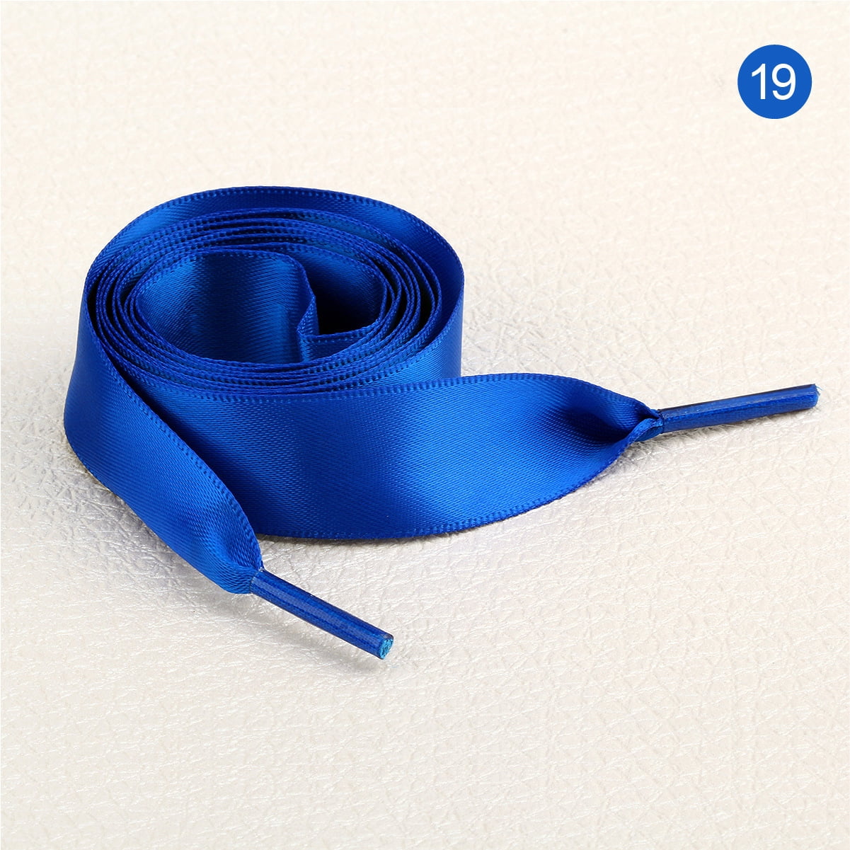 2 Pairs 47" Flat Satin Ribbon Shoelaces Silk Shoestring Wide Shoe Laces ...