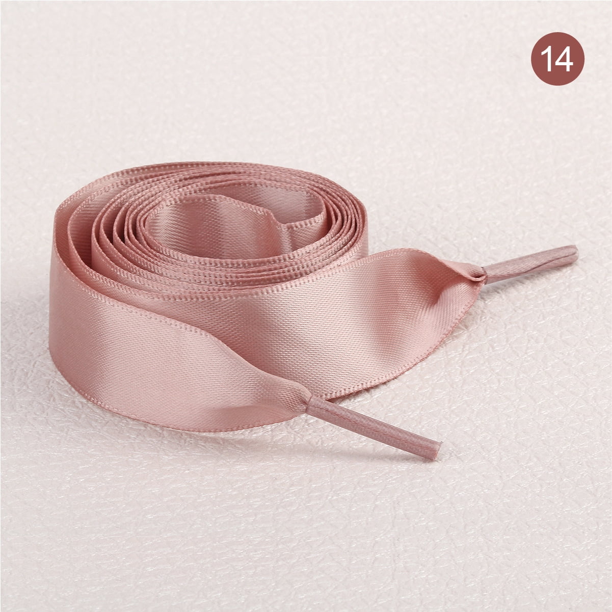 2 Pairs 47" Flat Satin Ribbon Shoelaces Silk Shoestring Wide Shoe Laces ...