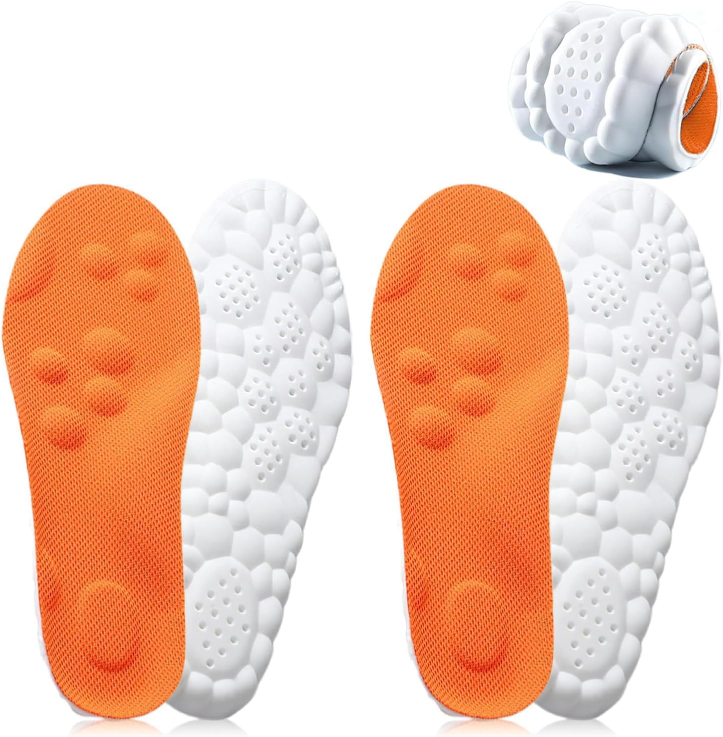2 Pairs 4D Elastic Cloud Breathable Soft Foam Sole, 2025 New Super Soft ...