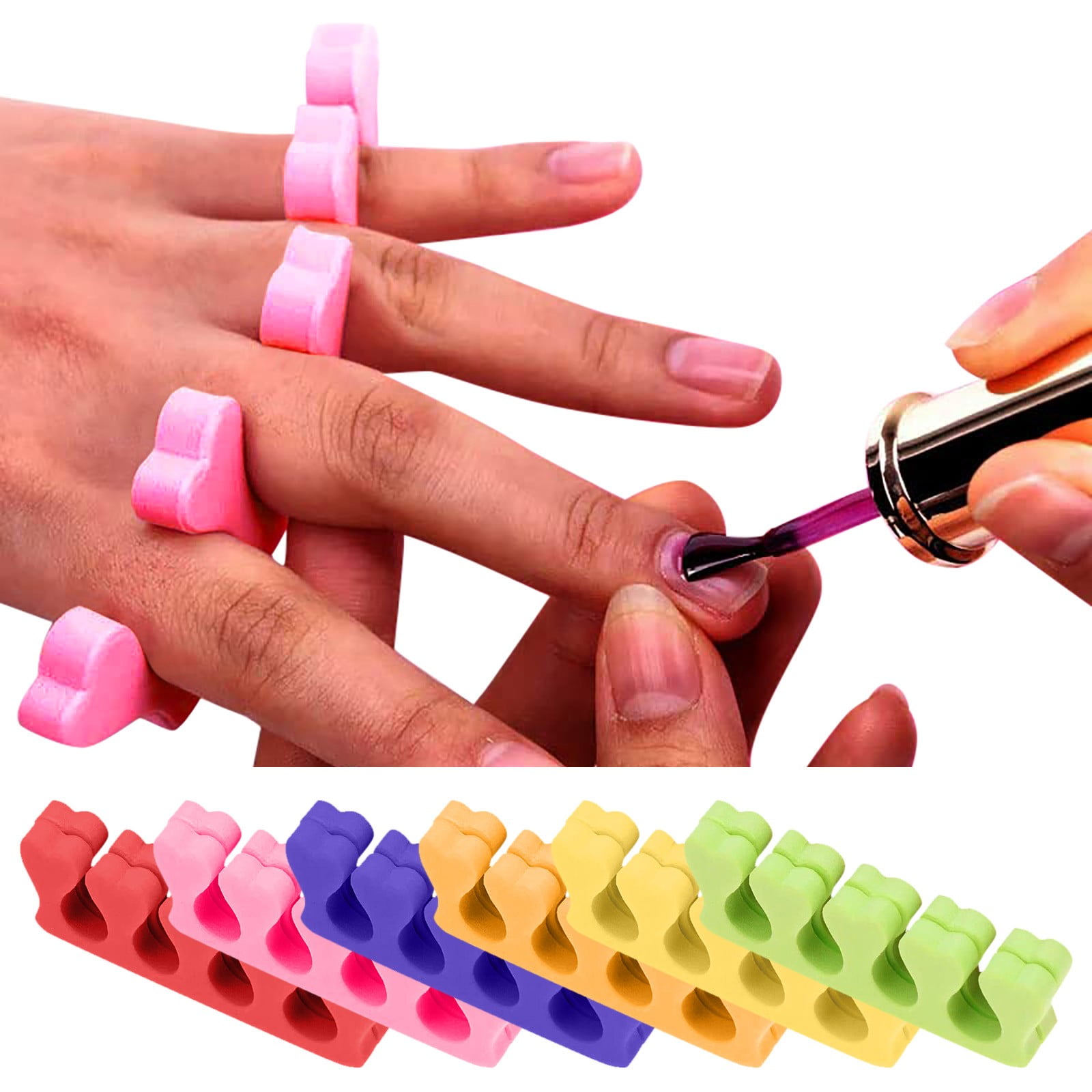 2 Pairs 4pcs Soft Toe Separators,Gel Toe Separators,Foot Toe Separators ...