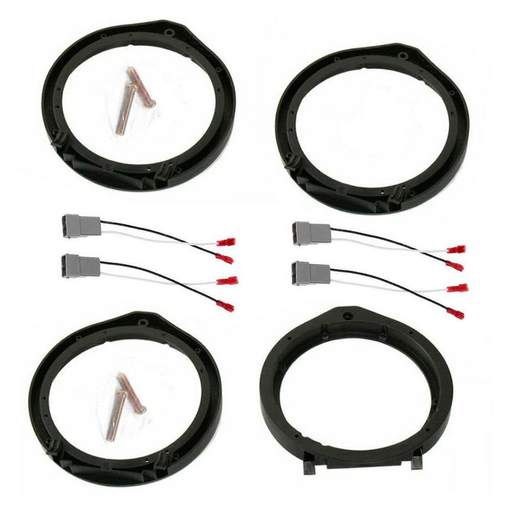 2 Pairs 6.5\'\' Car Speaker Adapter Board + Wiring Harness for Honda ...