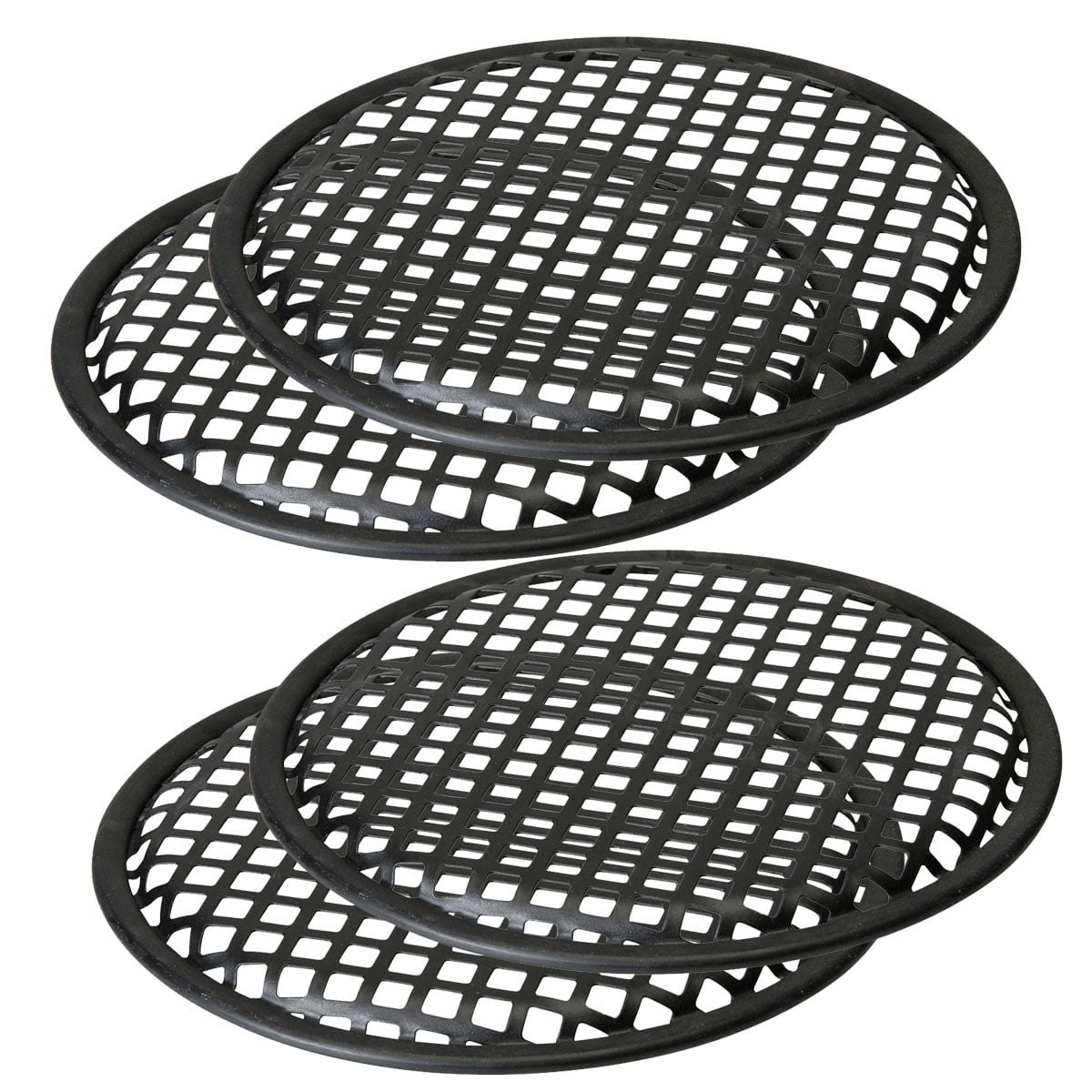 2 Pairs 8 Inch Subwoofer Metal Waffle Grills - Universal Speaker Cover ...