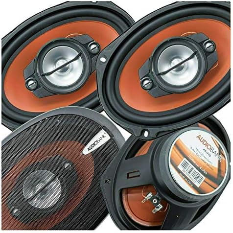 2 Pairs of AB790 6x9 1000 Watt 4-Way Car Audio Stereo Coaxial Speakers ...