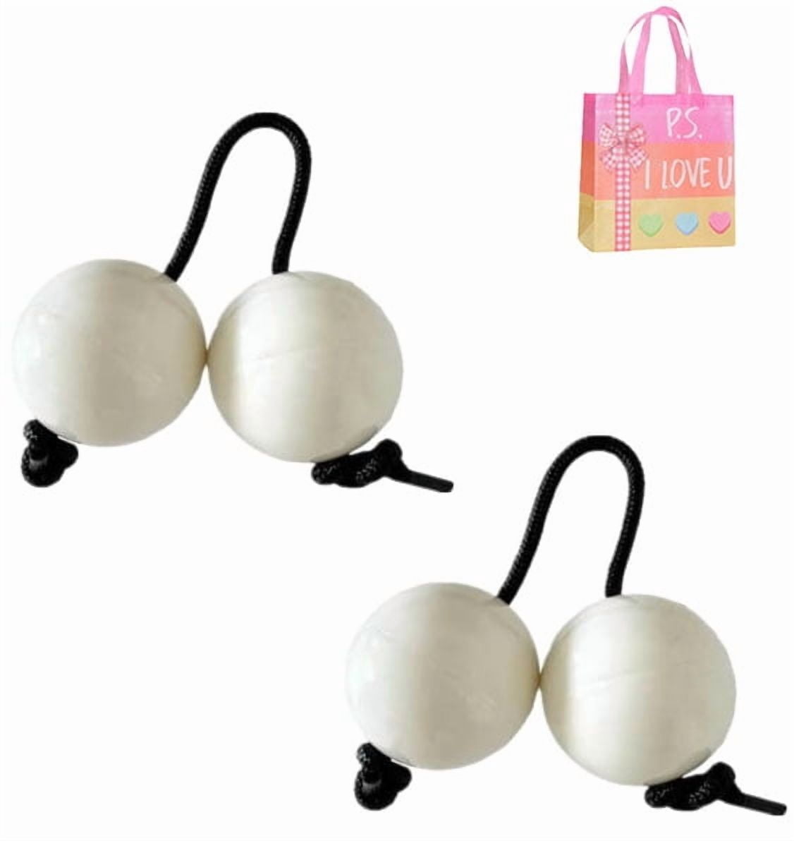 2-Pair African Double Gourd Shaker Balls - Stringed Percussion Set ...