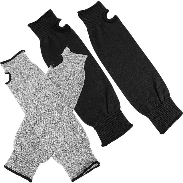 2 Pairs Arm Protection Sleeves Cut Resistant Arm Guard Forearm Sleeves ...