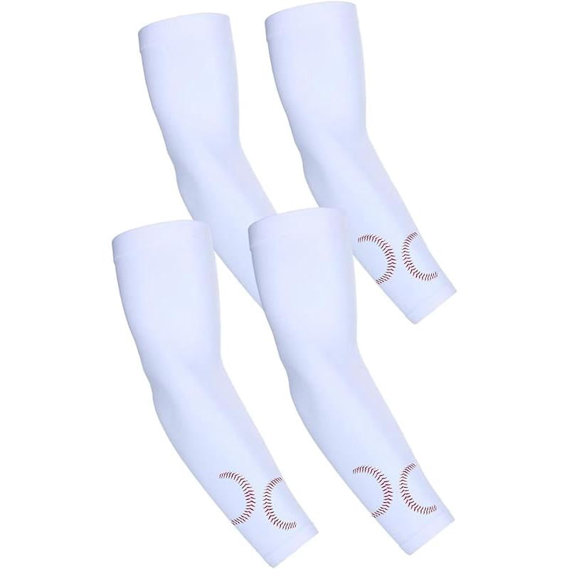2 Pairs Arm Sleeves Compression UV Protection Cooling Sun Sleeves ...