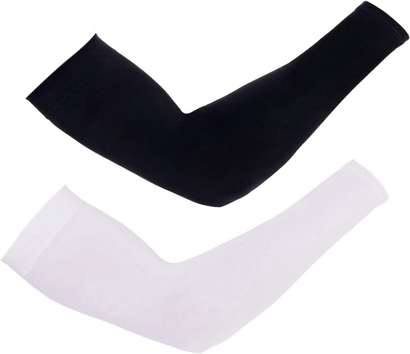 2 Pairs Arm Sleeves for Men Women Youth, UV Sun Protection Arm Cover ...